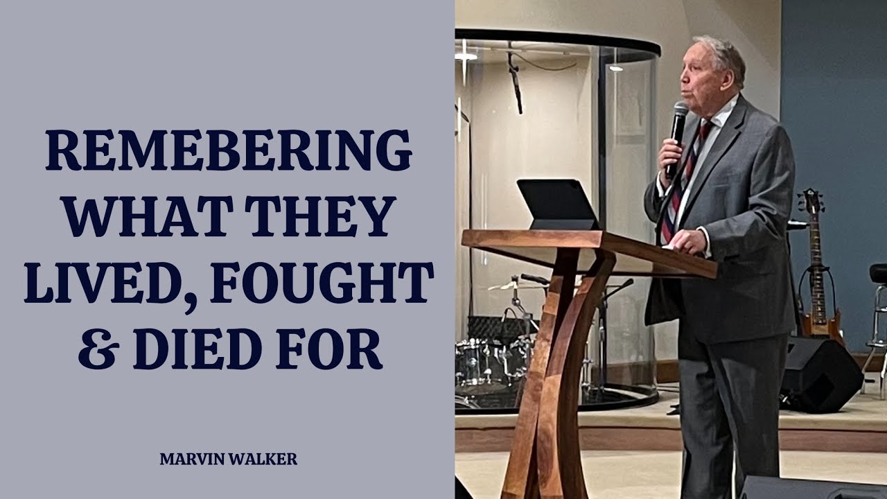 Marvin Walker - Remembering What They Lived, Fought & Died For - YouTube