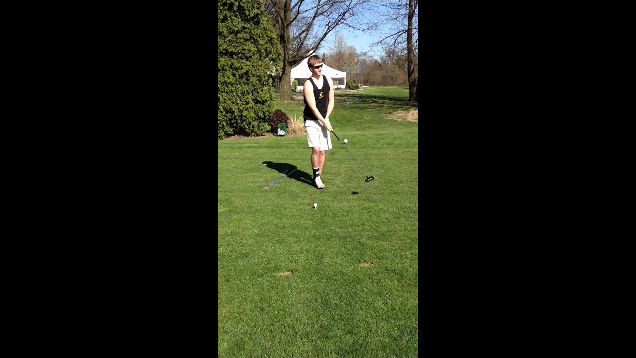 Andrew Stowe's One-Legged Golf Swing - YouTube