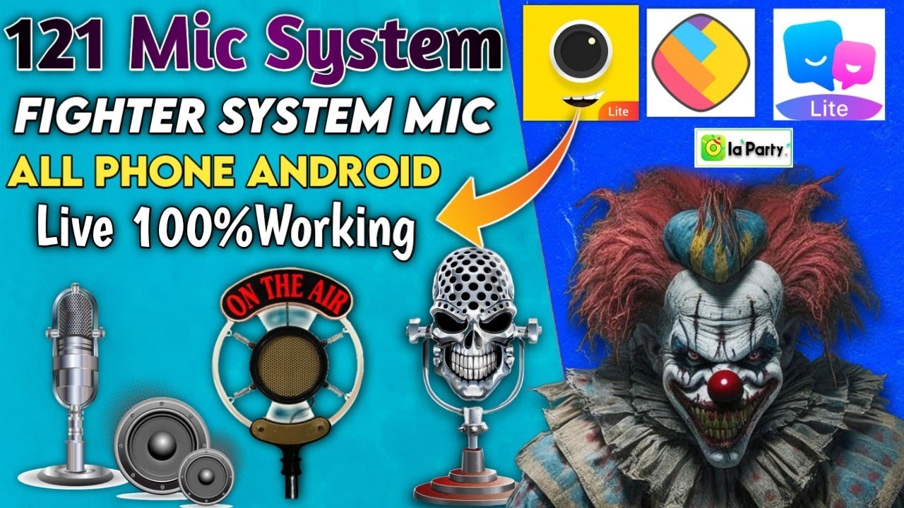 121 Mic 🎙️ 121 System Android app All phone | fghter mic System || 100% ...