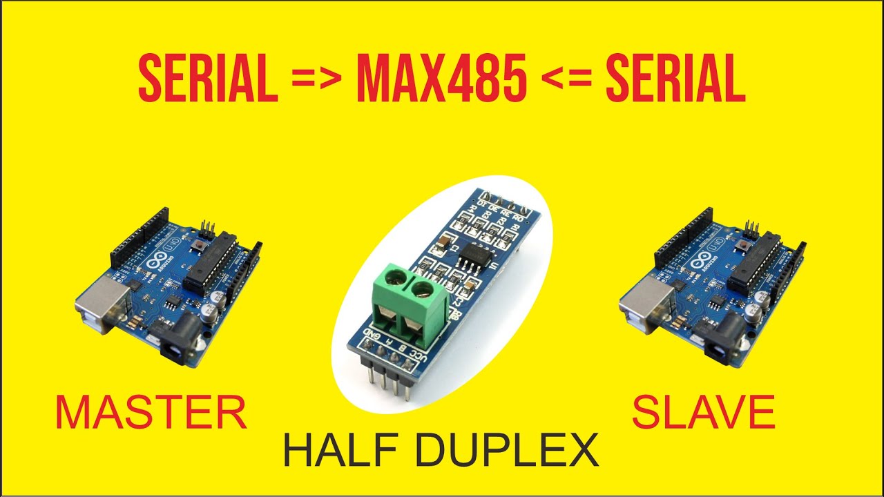 Komunikasi Data Jarak Jauh Dengan Rs485 Half Duplex Youtube