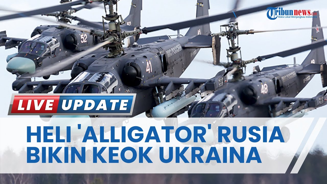 Aksi Helikopter Ka-52 'Alligator' Rusia Bombardir Tank Ukraina, Buat ...
