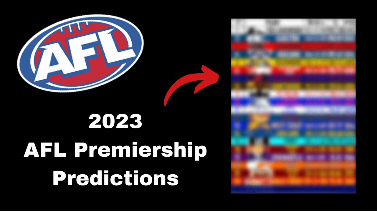 2023 AFL Season Predictions || Ladder + Finals - YouTube