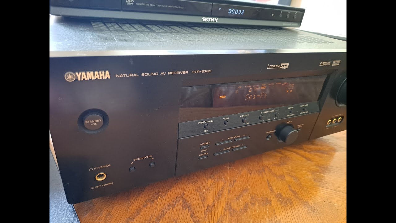 YAMAHA av receiver HTR 5740 - YouTube