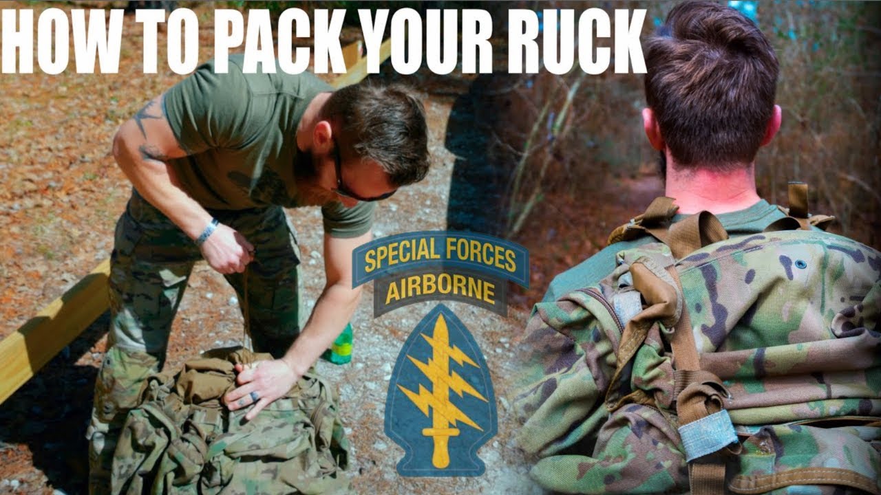 How to Pack Your Ruck Sack SFAS Training | Green Beret - YouTube
