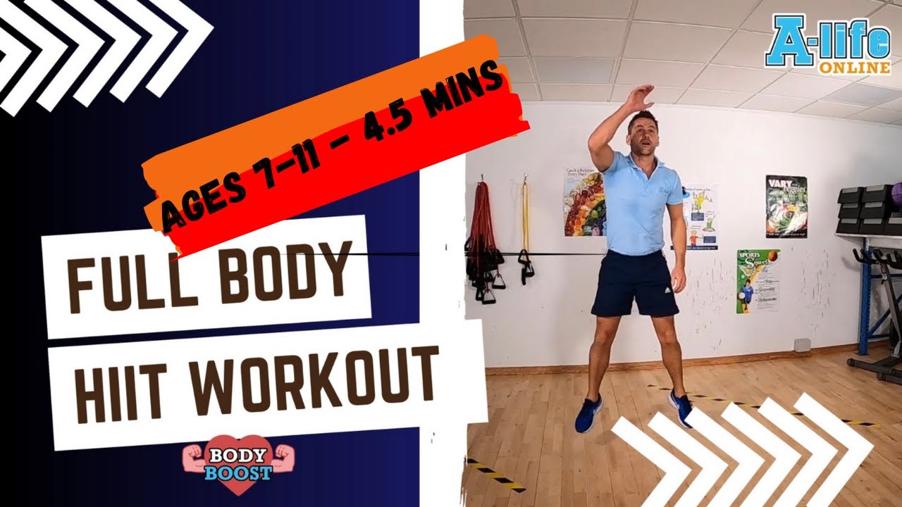 Full Body Fun HIIT Workout (ages 7-11) - Brain Break/Body Boost - YouTube