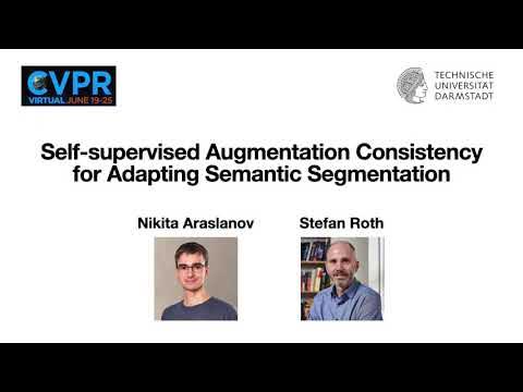 [CVPR 2021] Self-supervised Augmentation Consistency for Adapting Semantic Segmentation - YouTube