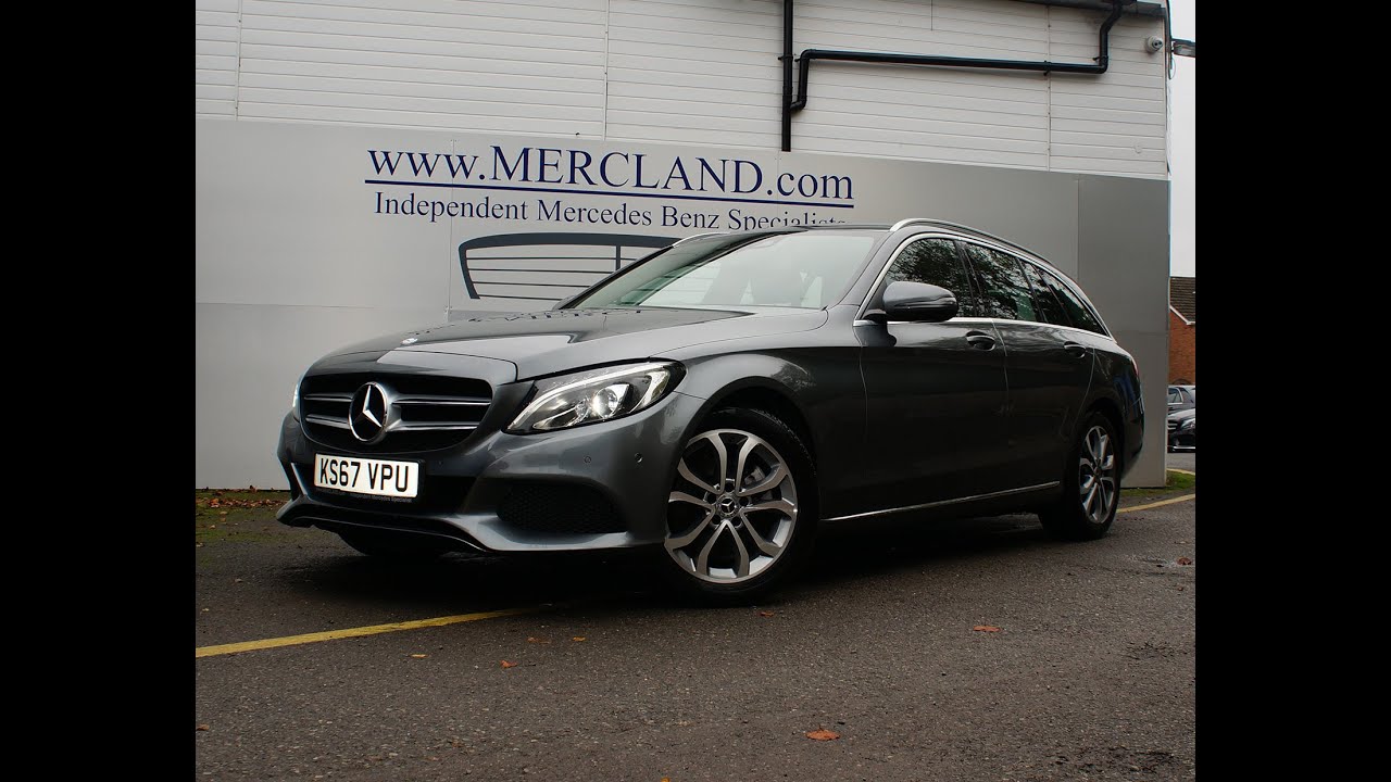2017 (67) MERCEDES BENZ C220D SPORT ESTATE DIESEL AUTOMATIC GREY ...