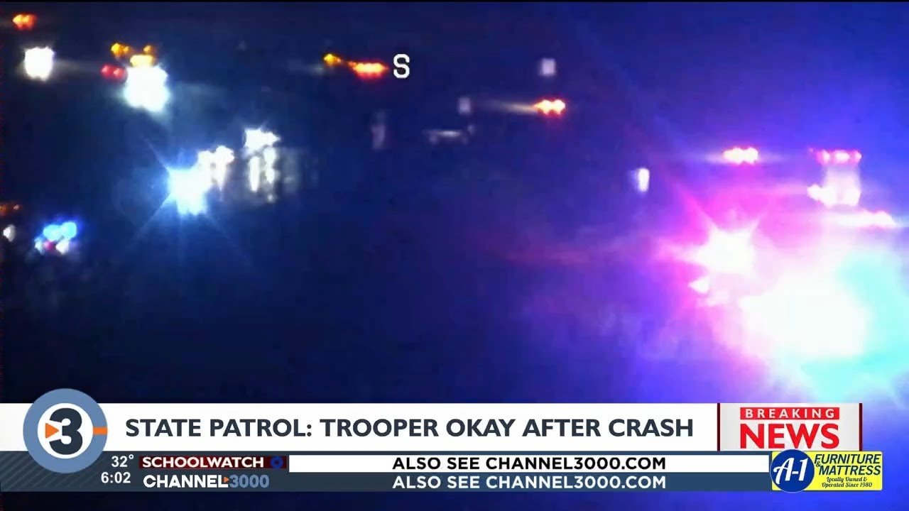 Trooper okay after squad car involved in crash on Interstate, State ...