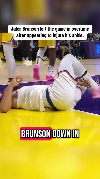 Jalen Brunson left in OT due to injury - YouTube Jalen Brunson left in OT due to injury - YouTube