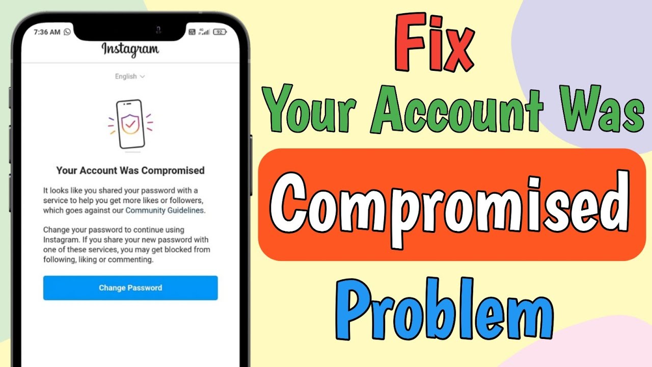 Your account was Compromised | How to fix Instagram Compromised Account ...