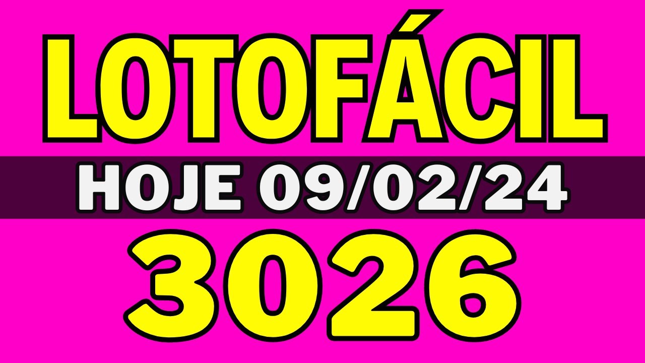 🍀Lotofácil 3026 - Resultado da lotofacil de hoje concurso 3026 (09-02 ...
