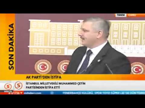 İstifa eden AKP milletvekili Muhammed Çetin:Götürülen paraları açıklıyor