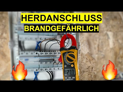 Gefährlicher Fehler beim Herdanschluss – Neutralleiterüberlastung und Brandgefahr vermeiden!!