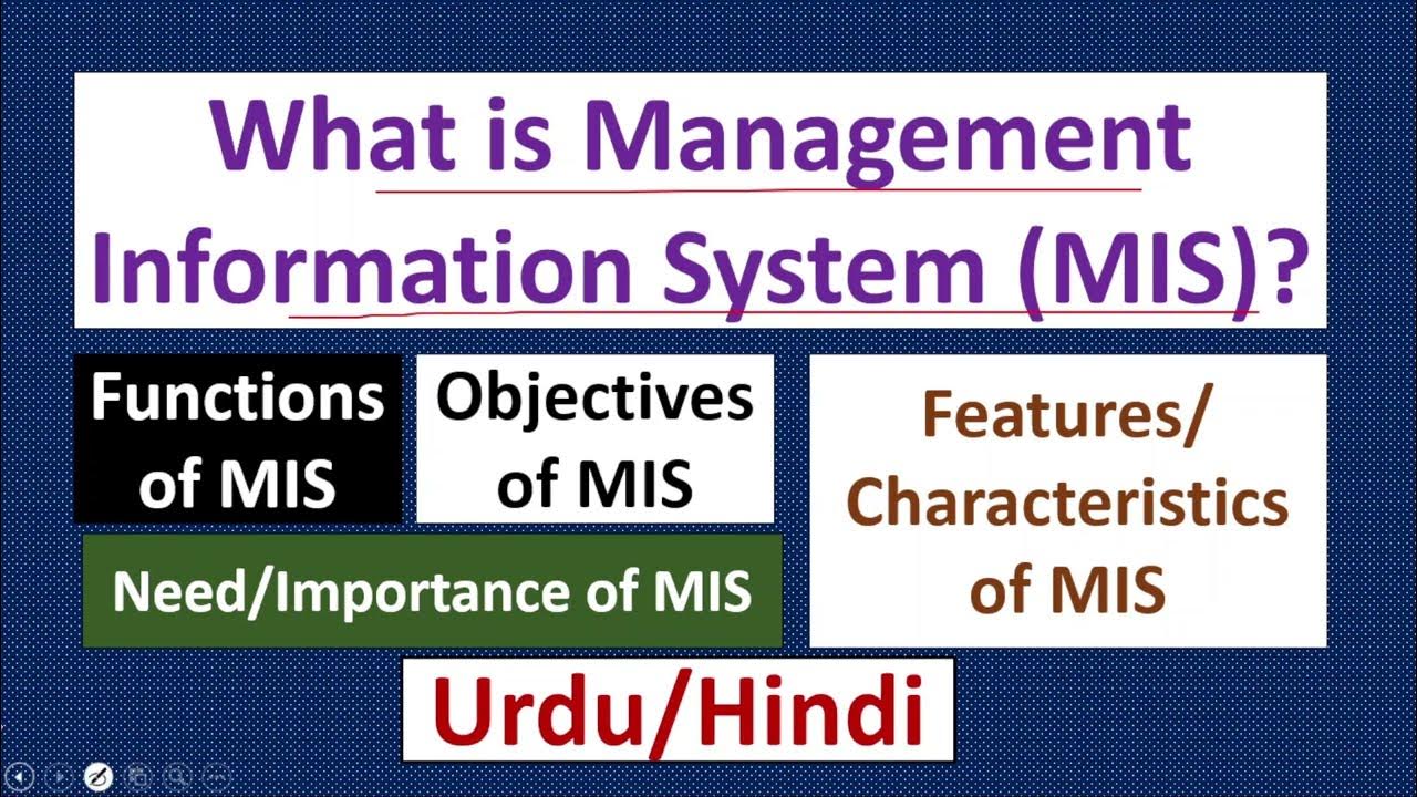 Management Information System-MIS-Features & Functions of MIS-Objectives of MIS-Need/Importance ...