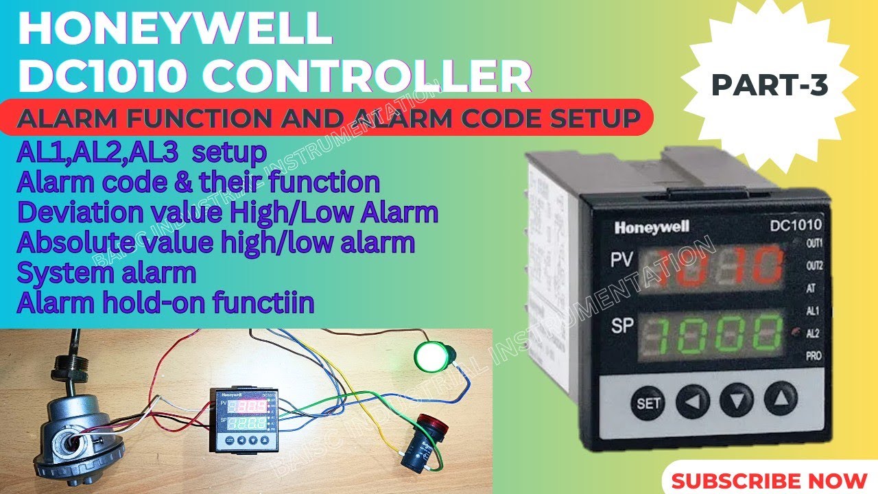Honeywell dc1010 controller | Part-3 | Alarm Function & alarm code ...
