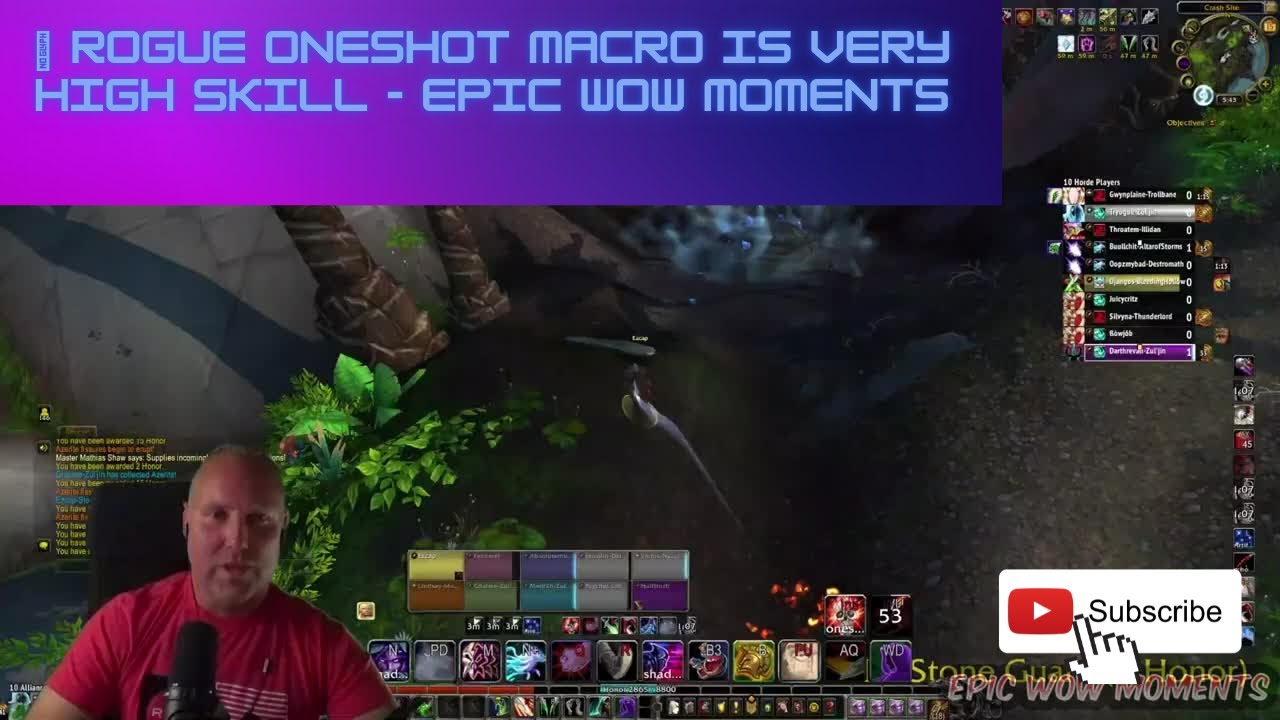 👀 Rogue ONESHOT MACRO is very high skill - Epic WoW Moments - YouTube
