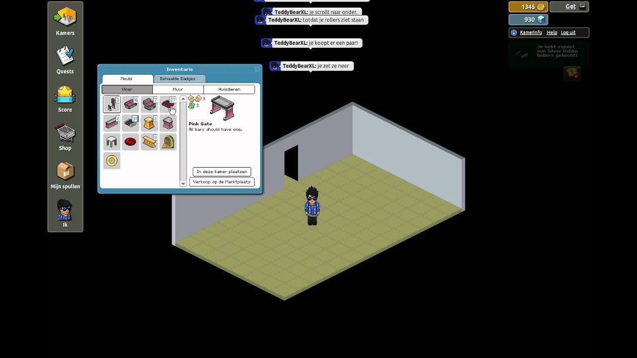 sunnieday - de habbo roller versnel truc! - YouTube
