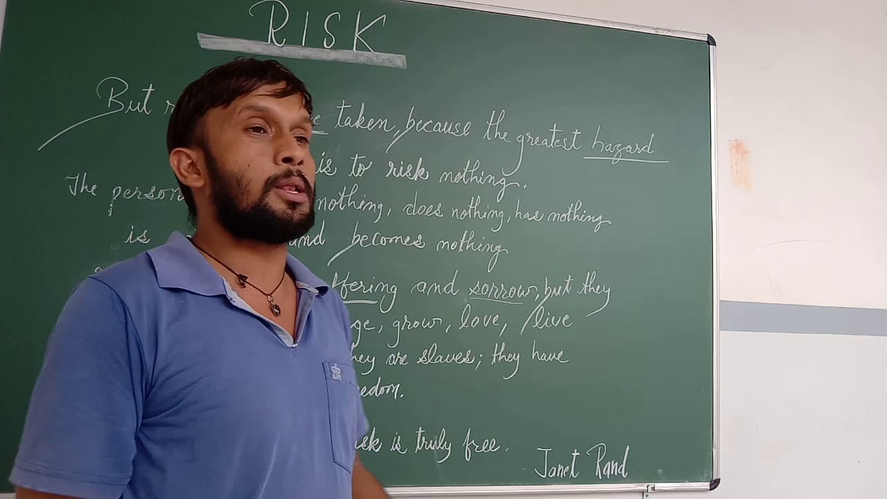 Poem-Risk Part 2 - YouTube