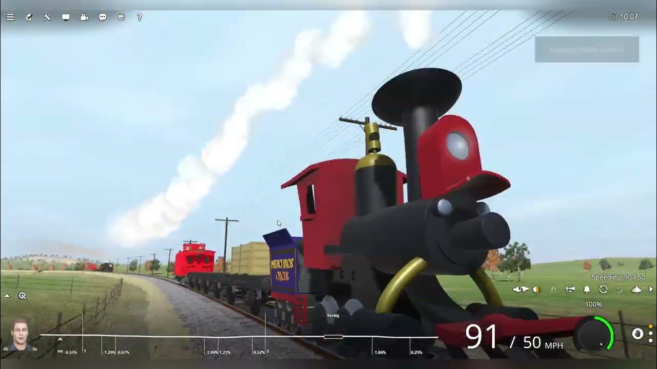 TRAINZ RAILROAD SIMULATOR - TANGY CASEY JR (RELUCTANT DRAGON) - TRAINZ DERAILMENT! - RIDE TO ...