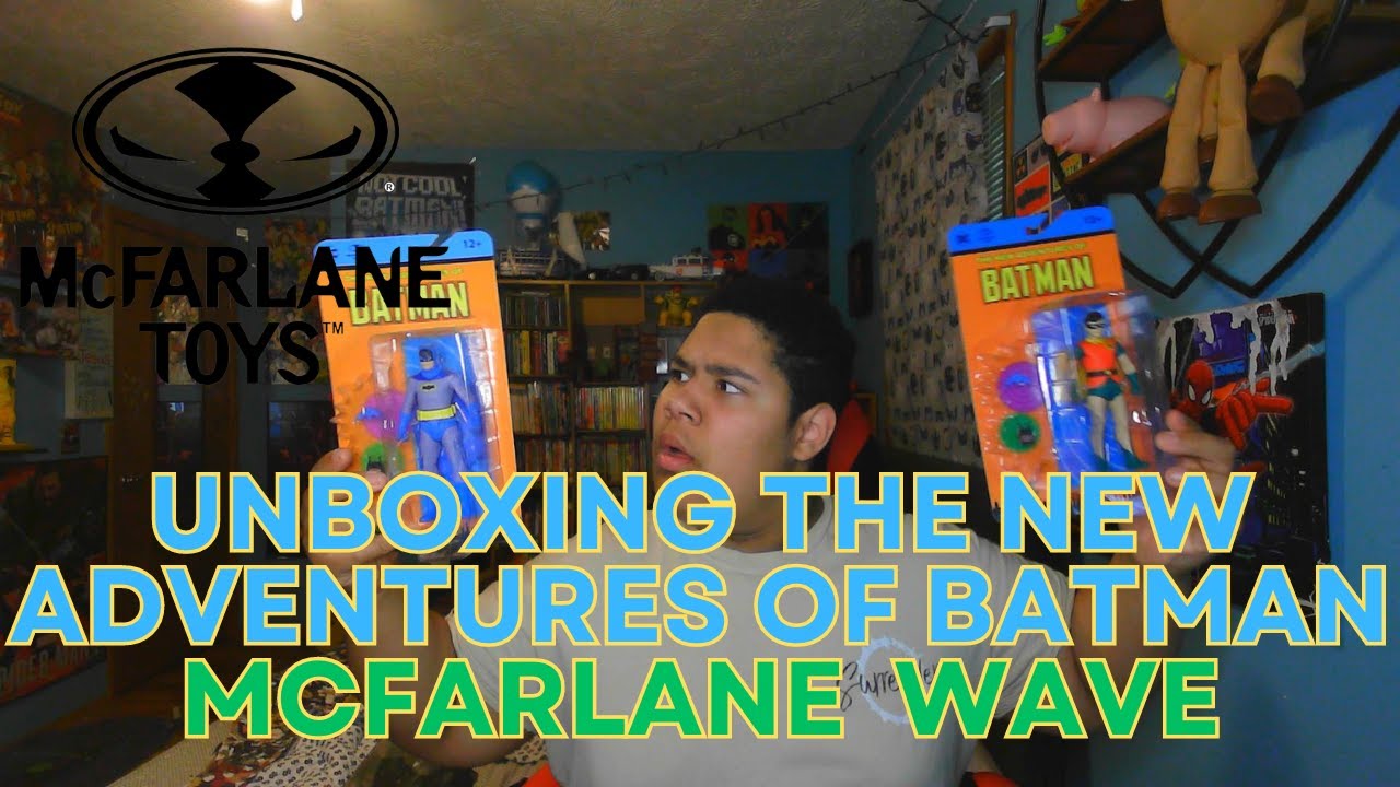 Unboxing the new adventures of batman McFarlane wave - YouTube
