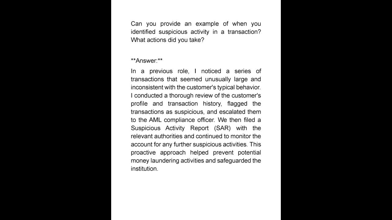 FAQ|AML INTERVIEW QUESTIONS AND ANSWERS FOR KPMG Company ( it might change) - YouTube