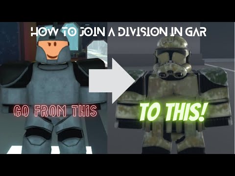 How to join a DIVISION in Roblox GAR (EP1) - YouTube