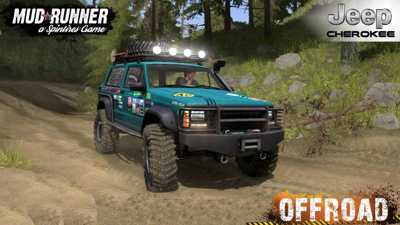 Spintires: MudRunner - JEEP CHEROKEE SE 3-DOOR On Forest and Rocky ...