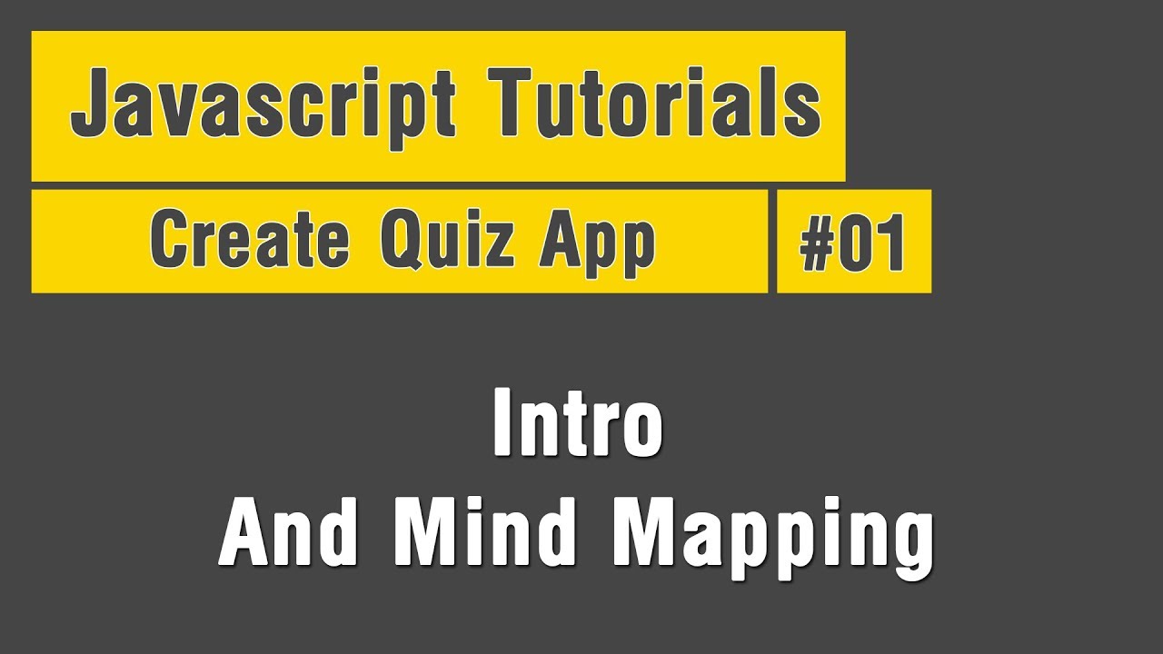 Quiz App - Arabic JavaScript Tuts #01 - Intro And Mind Mapping - YouTube