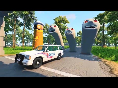 Cars madness with BUS EATER & SPIDER HOUSE HEAD & CAR EATER – BeamNG ...