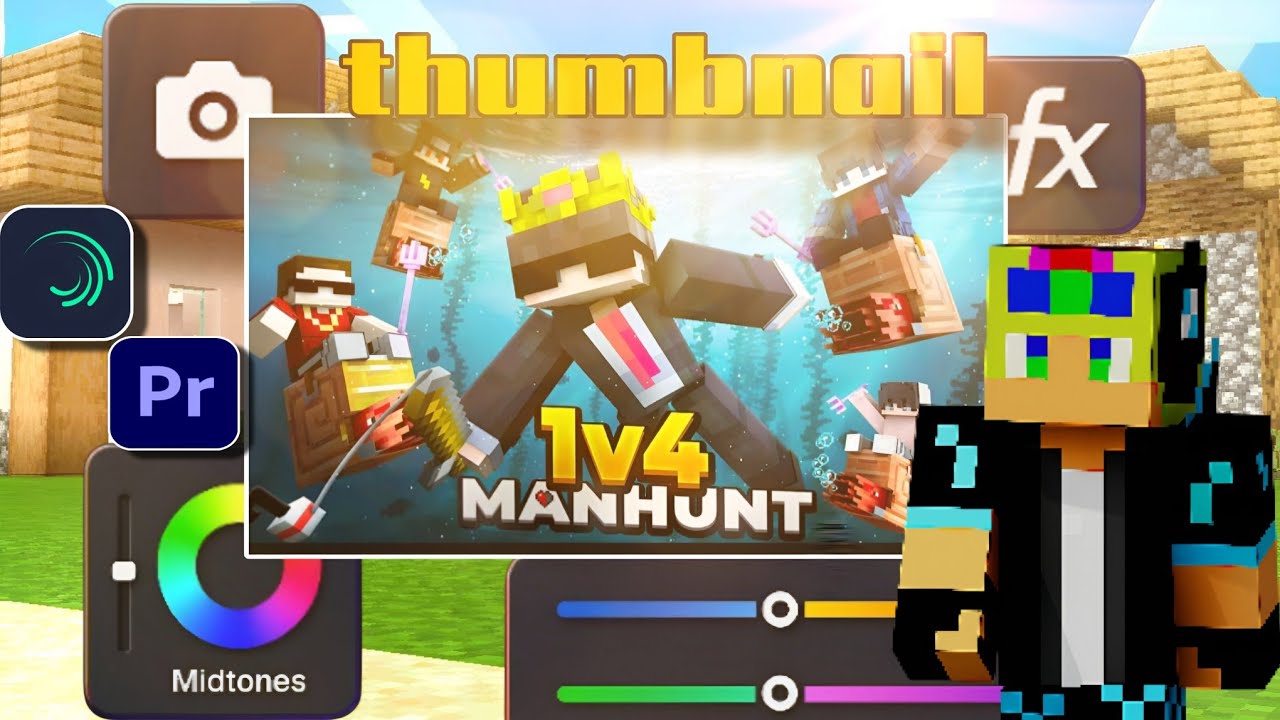 How To Make High-Quality Minecraft Thumbnails (Senpai Spider Style ...
