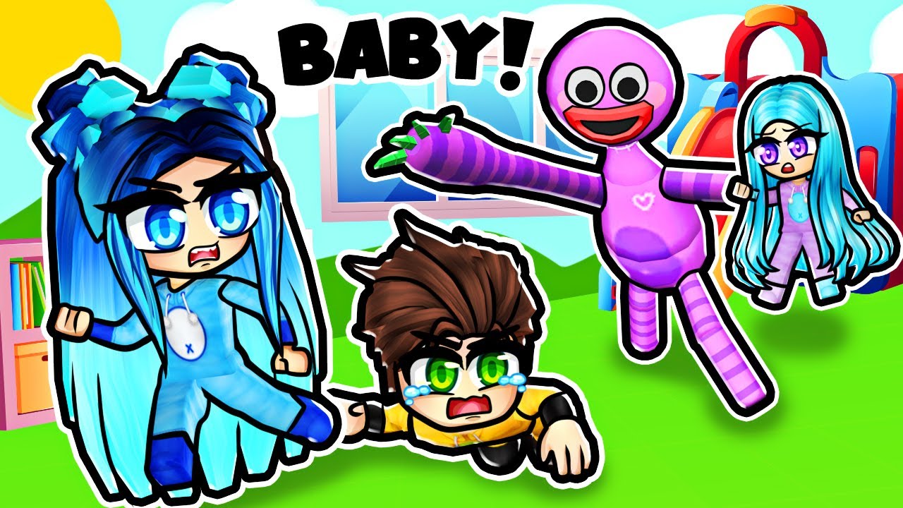 They LOCKED Us In Mr. Smiley's Roblox Daycare! - YouTube