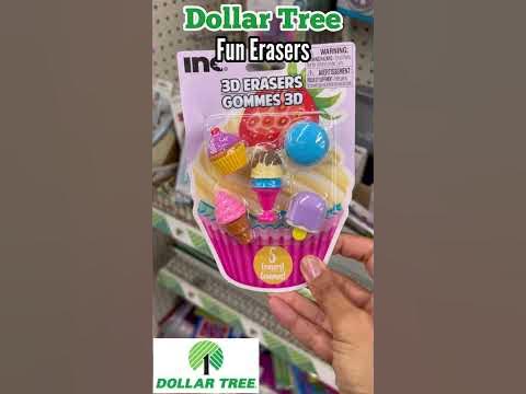DOLLAR TREE | Fun Erasers! - YouTube