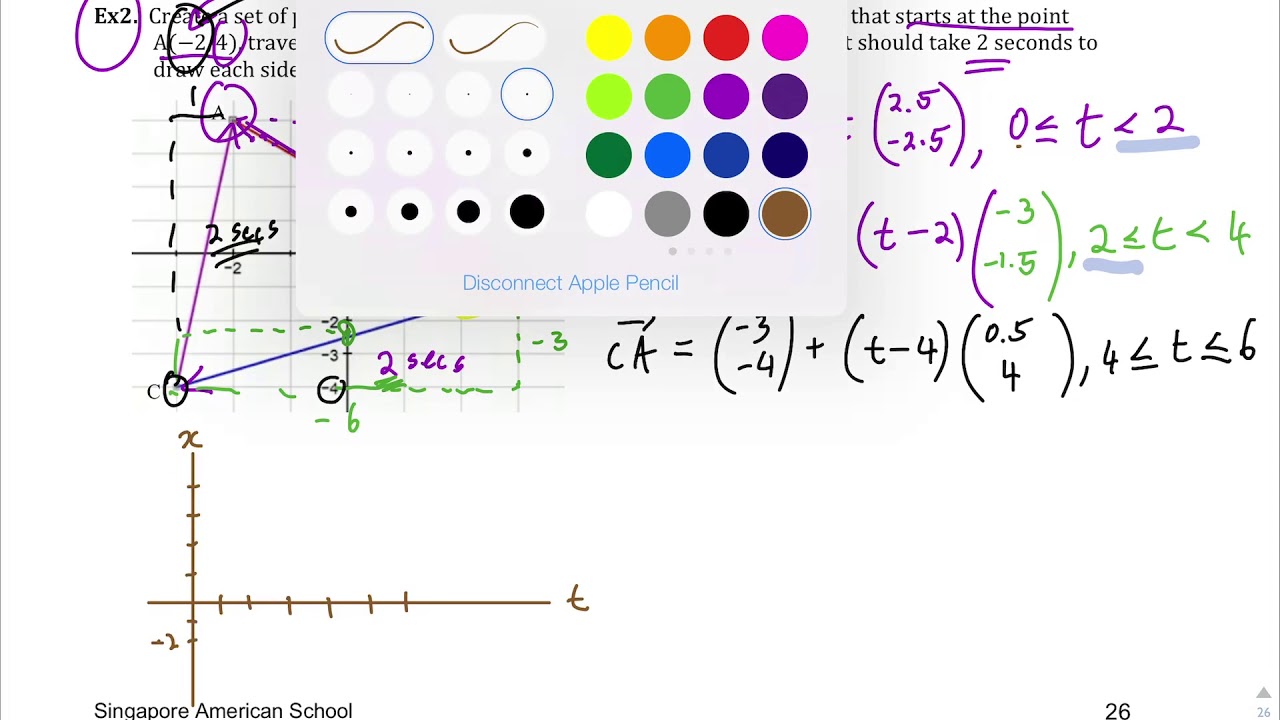Piecewise Parametric Equations - YouTube