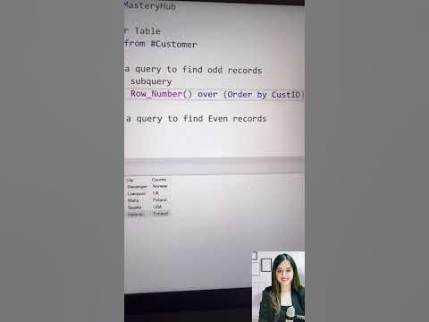 How to find odd and even no of records in SQL table? - YouTube