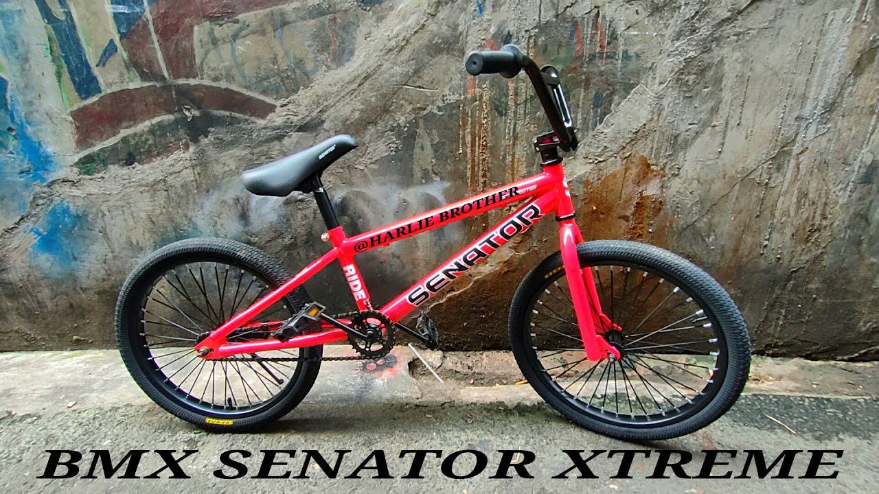 TEST REM TERPEDO SEPEDA BMX MURAH SENATOR XTREME RIDE - YouTube