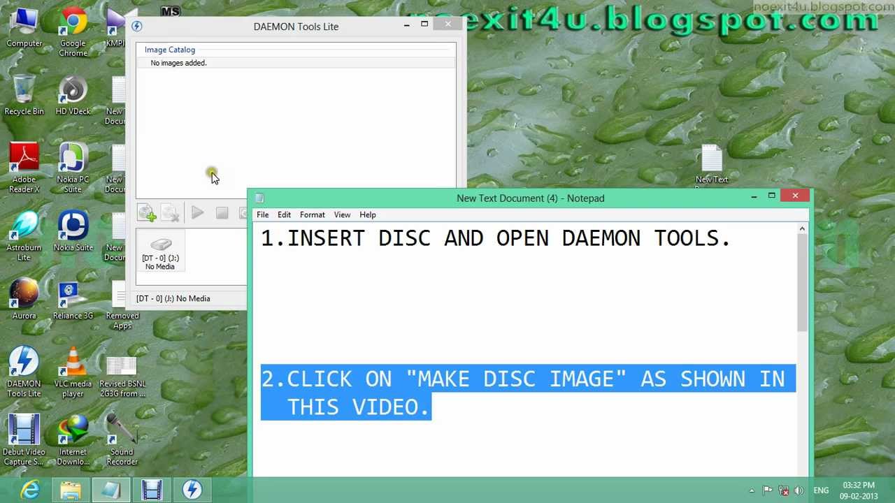 HOW TO MAKE DISC IMAGE USING DAEMON TOOLS - YouTube