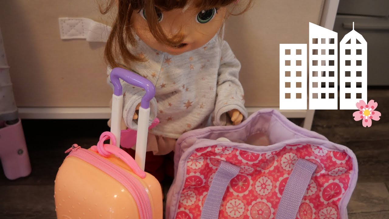 Packing Baby Alive Doll Bags for Los Angeles 🏙️🌸 - YouTube