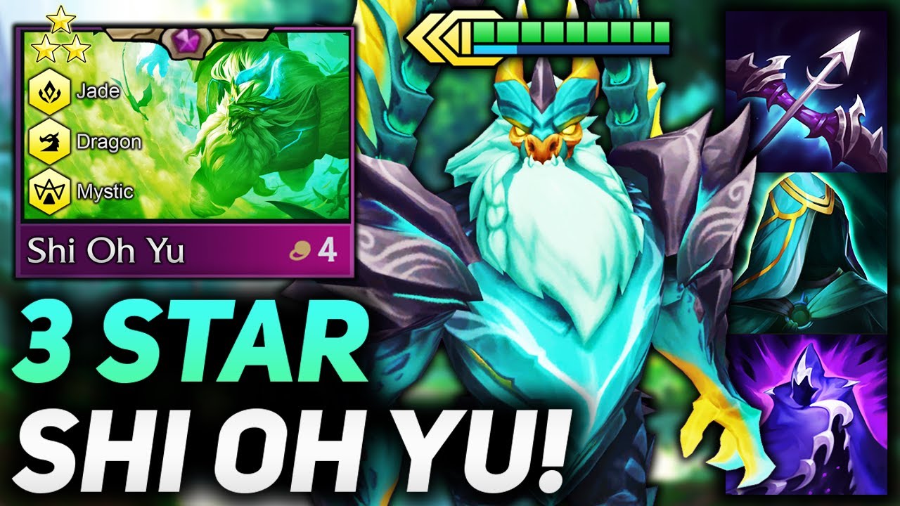 3 STAR SHI OH YU GIGA-DRAGON CARRY SLAM ONE-SHOTS!! | Teamfight Tactics ...