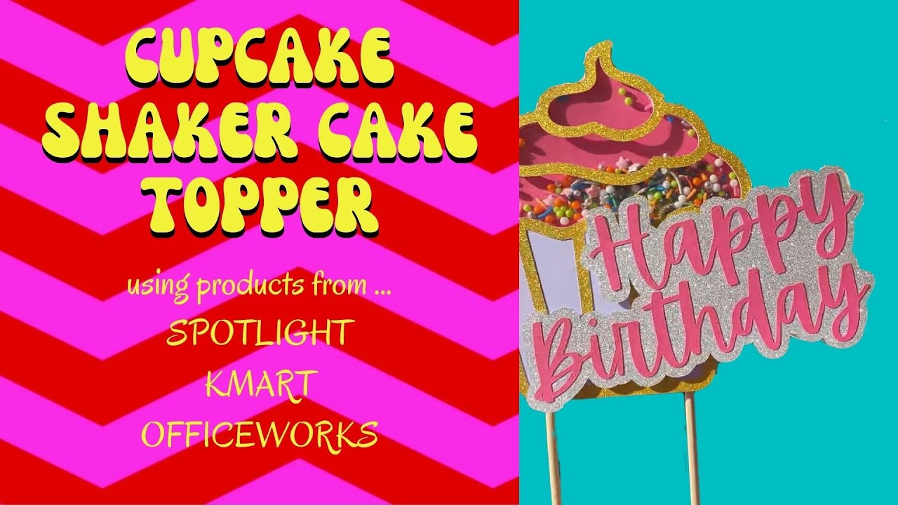🎂🧁DIY Cupcake Shaker Cake Topper | Canva & Cricut Tutorial 🧁🎂 - YouTube