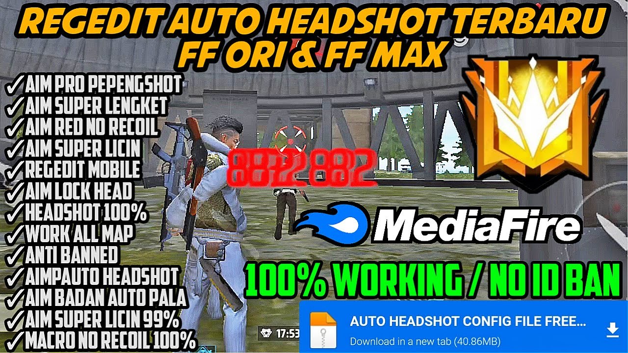free fire auto headshot config file | regedit ff auto headshot | rege ...