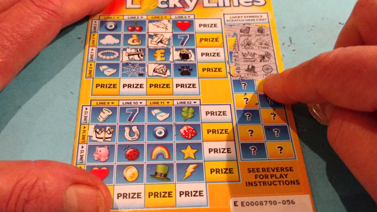 New LUCKY LINES Scratchcard..Green MILLIONAIRE..Millionaire 7's..FAST ...
