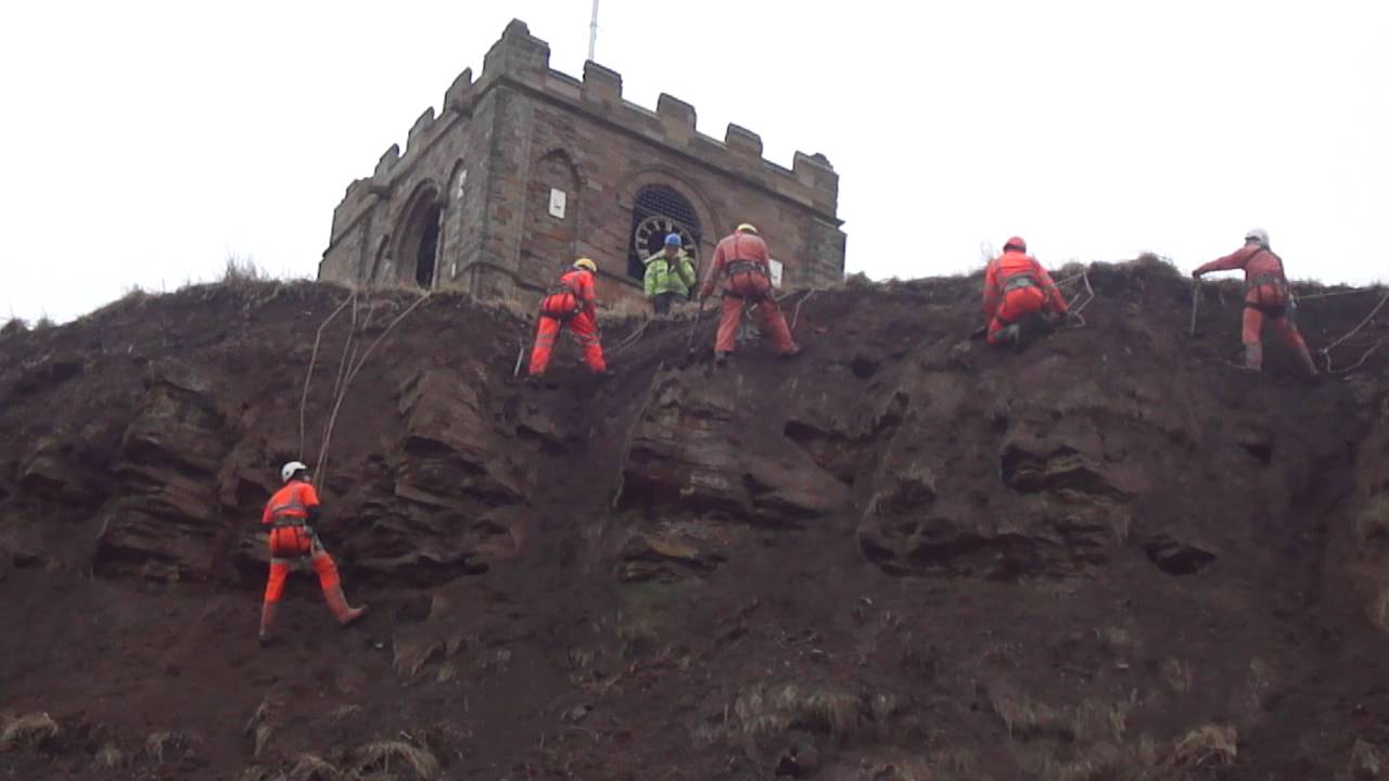Whitby 2013 landslide - YouTube