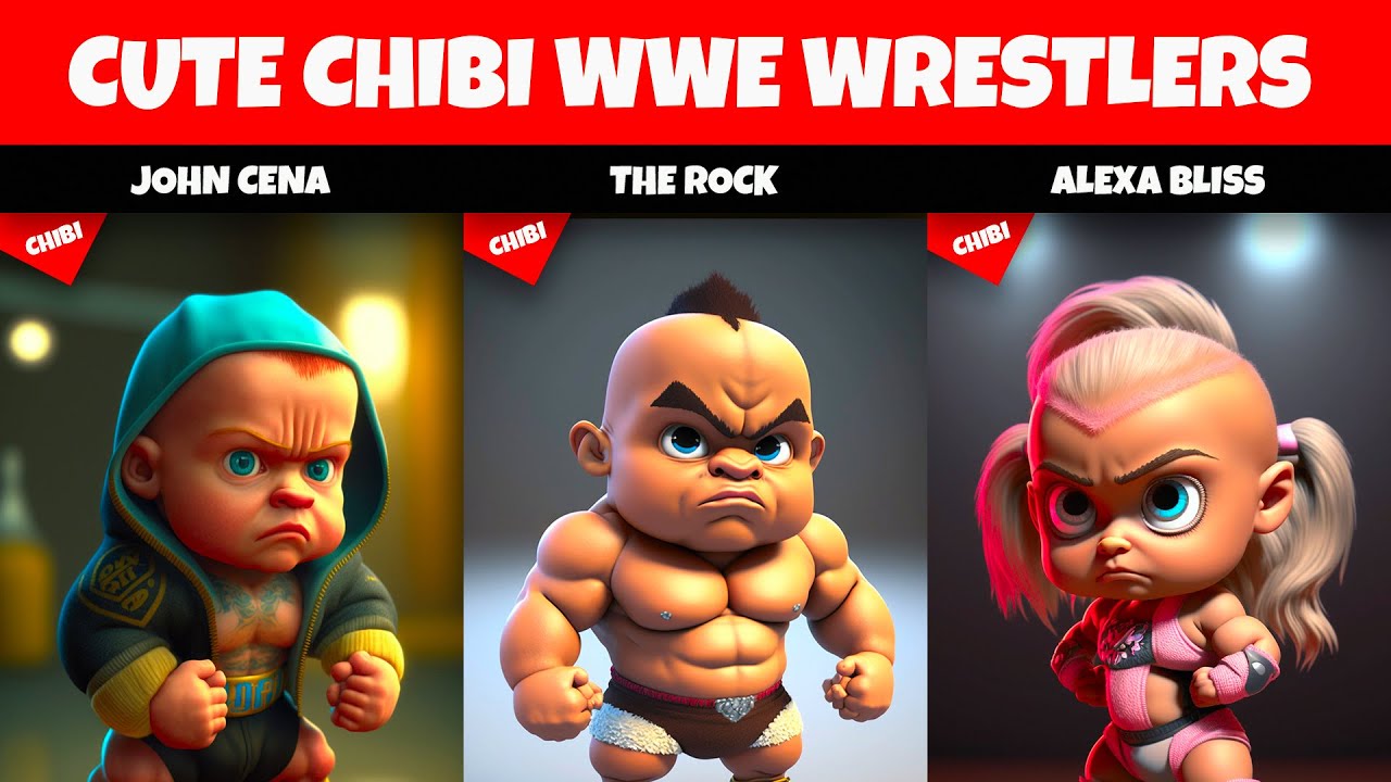 WWE WRESTLERS AS CHIBI TOYS | MIDJOURNEY AI ART - YouTube