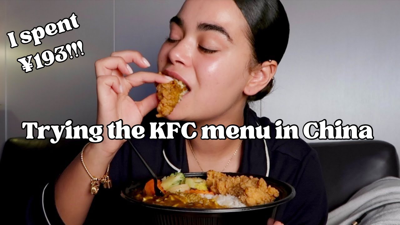 Trying the KFC menu in China - YouTube