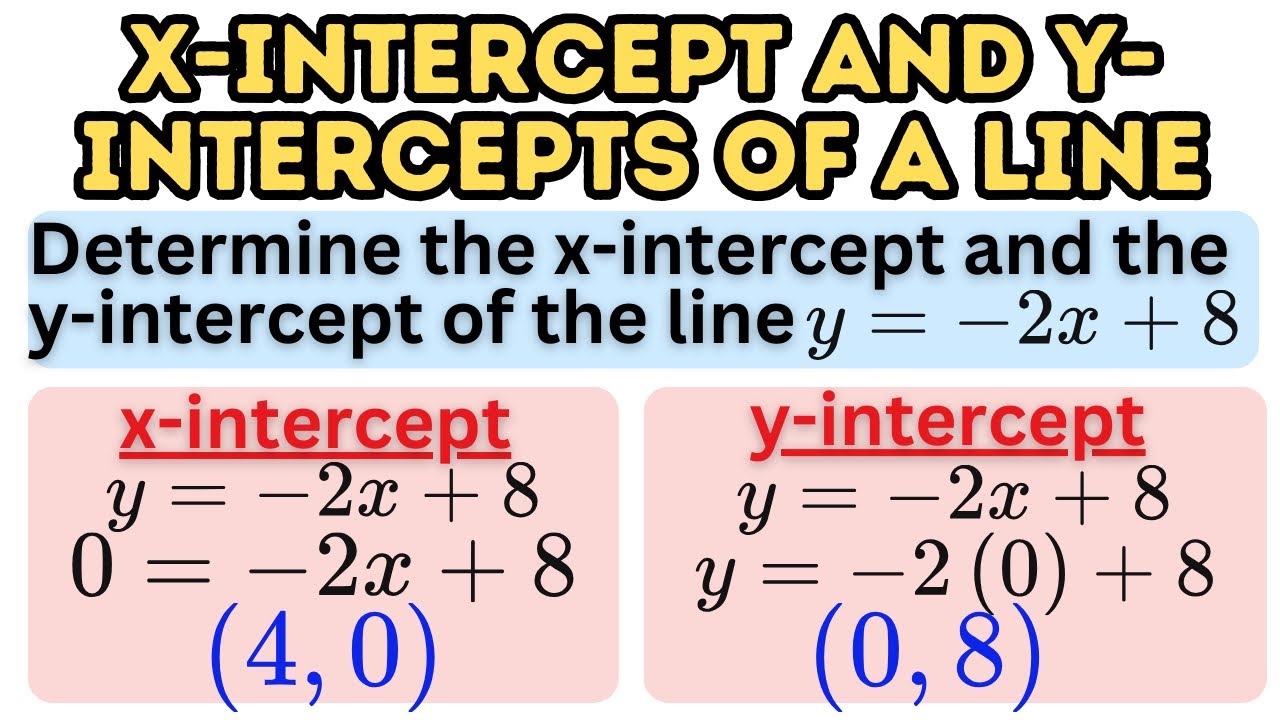 How To Determine The X intercept And Y intercept Of A Line YouTube how-to-determine-the-x-intercept-and-y-intercept-of-a-line-youtube