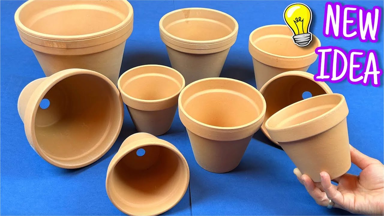 Look What I Did With Flower Pots! A Super DIY Idea. - YouTube