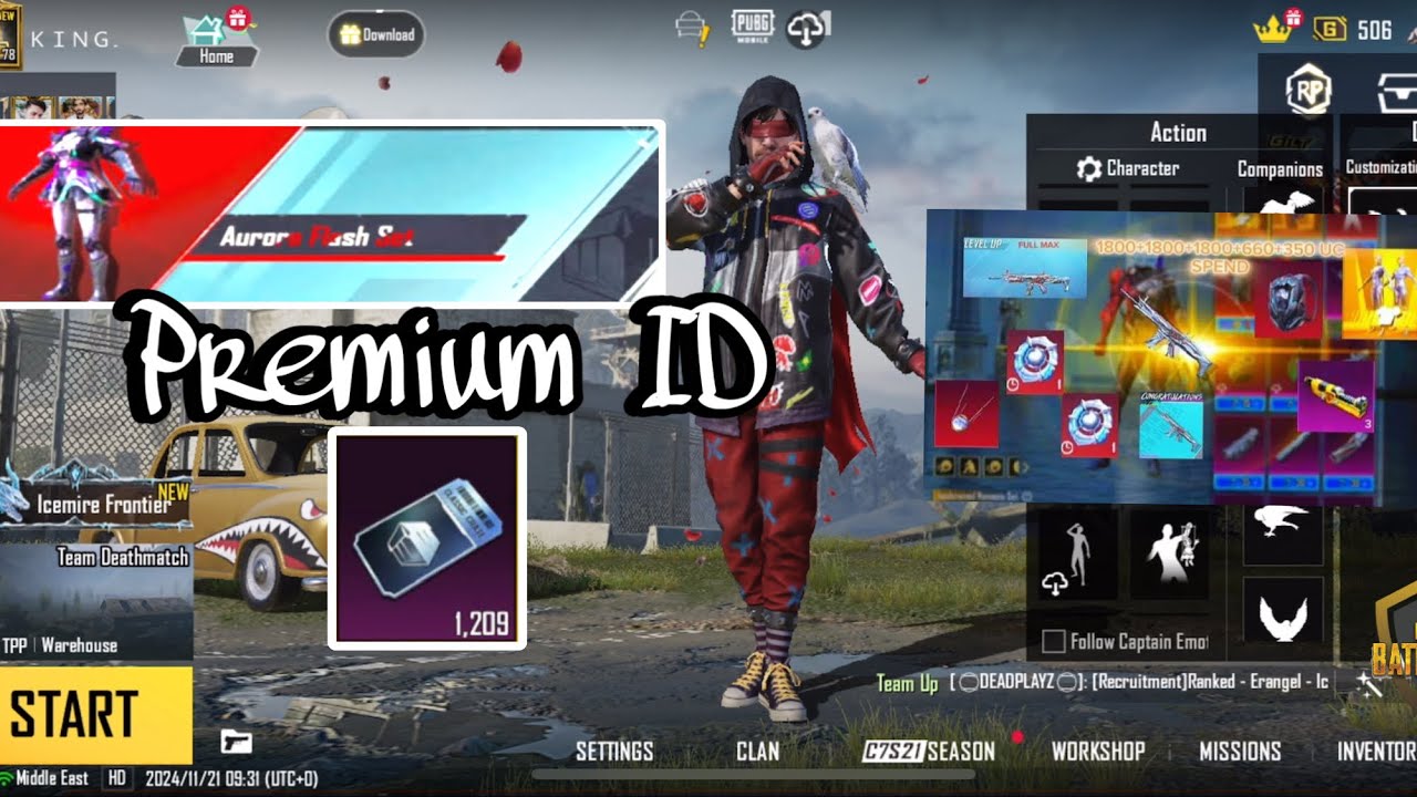 How to Premiums id for Pubg Mobile - East trikes and tips Skill - YouTube