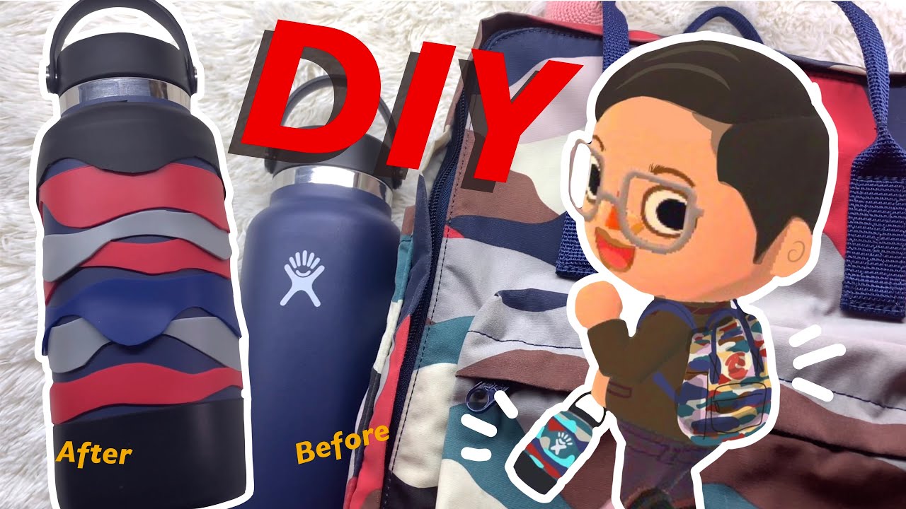 DIY CUSTOMIZING HYDRO FLASKS with rubbers - YouTube