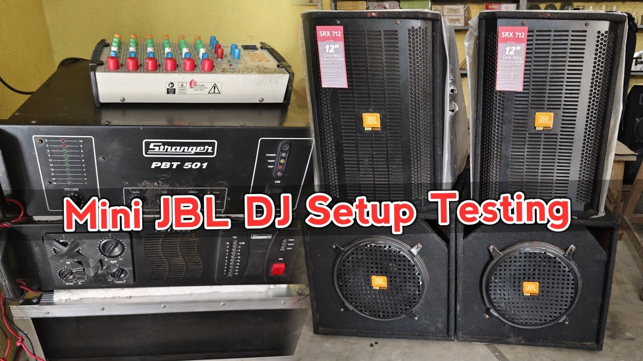 Mini JBL DJ setup Sound Testing | JBL DJ setup 😍 srx 712 | mini dj ...