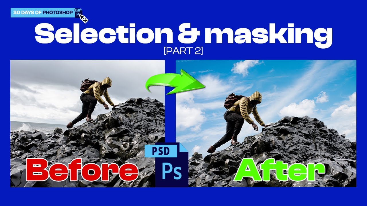 [Day 5] - Selection and Masking in Photoshop (part 2) - YouTube